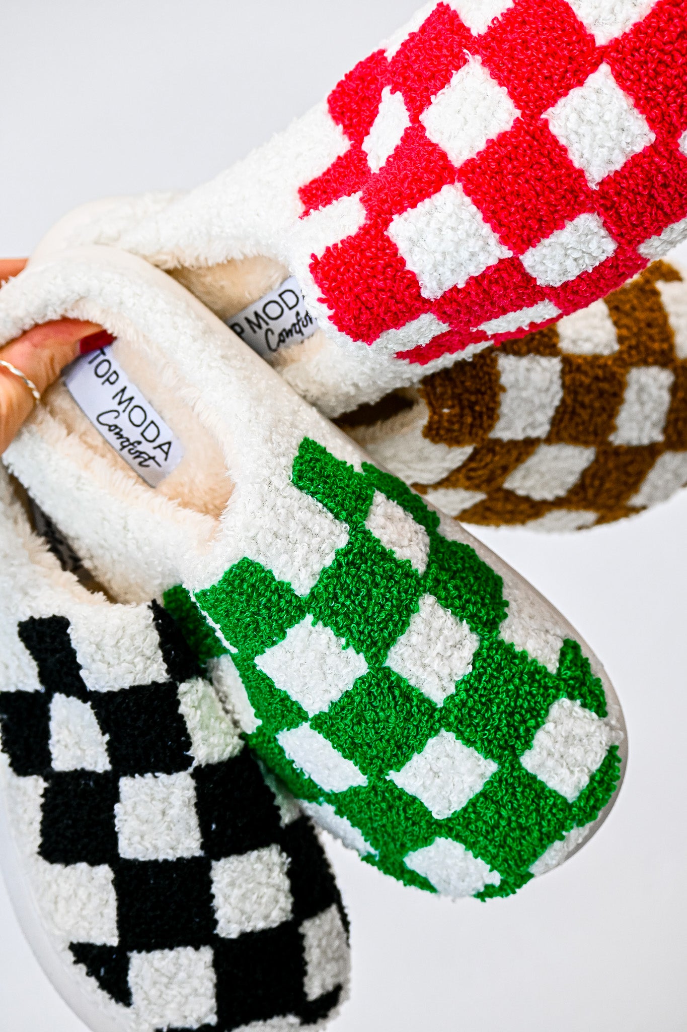 Checkered Slippers
